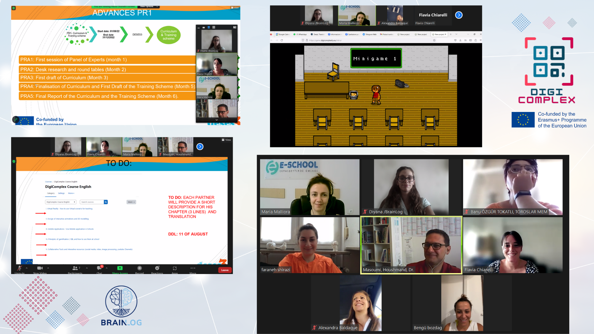 Online Meeting for the Erasmus + project DigiComplexity: Current Achievements and Planning ...